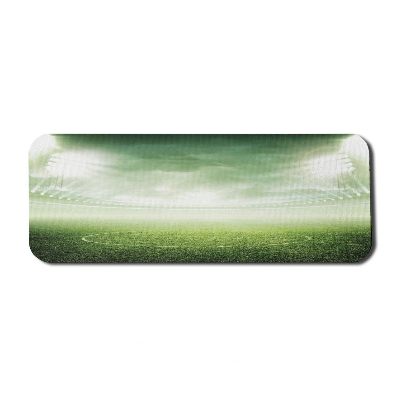 Soccer Computer Mouse Pad, Pattern of Stadium at Night View Football ...