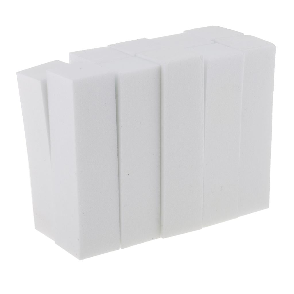 10 Pieces 4-Way Nail Buffer Block Acrylic Nails Files Tools White ...