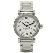 Coach Women's Madison Stainless Steel Bracelet Watch, White Dial ...