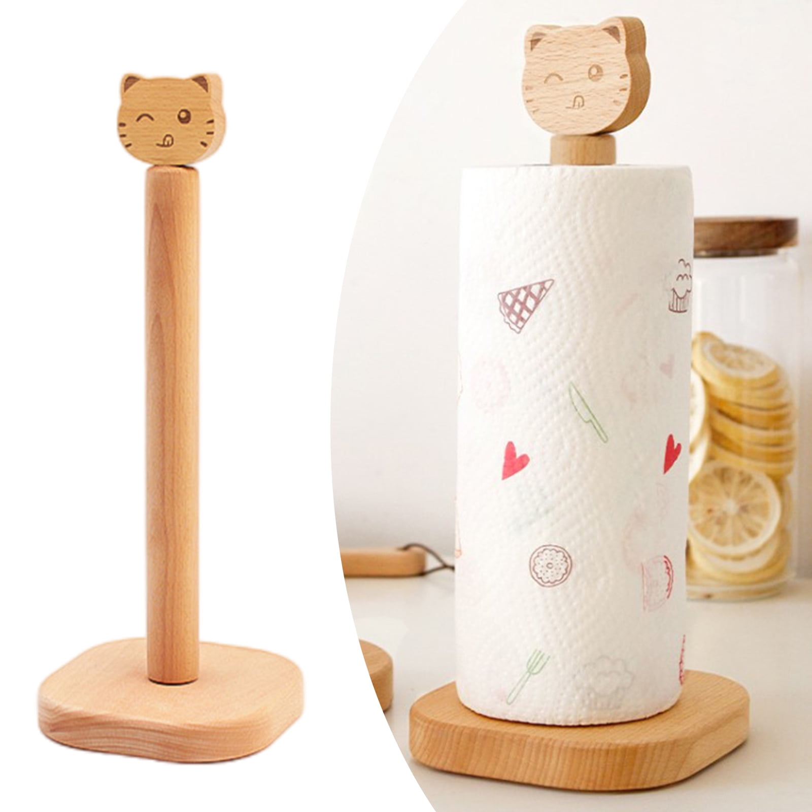 Paper Towel Holder Standing Tissue Kitchen Storage Rack Cartoon ...