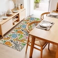 2x6ft Area Rug,Vintage Cartoons Lions Tigers Giraffes Washable Large ...