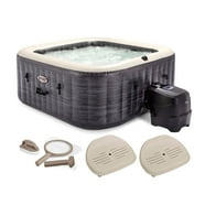 Intex PureSpa Plus Portable Inflatable Hot Tub Jet Spa & Medium Benches ...