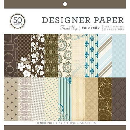 Colorbok 67738C Designer Paper Pad French Prep, 12" X 12" | Walmart Canada