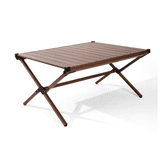 Ozark Trail Aluminum Roll-Top Camping Table, Dark Brown - Walmart.com