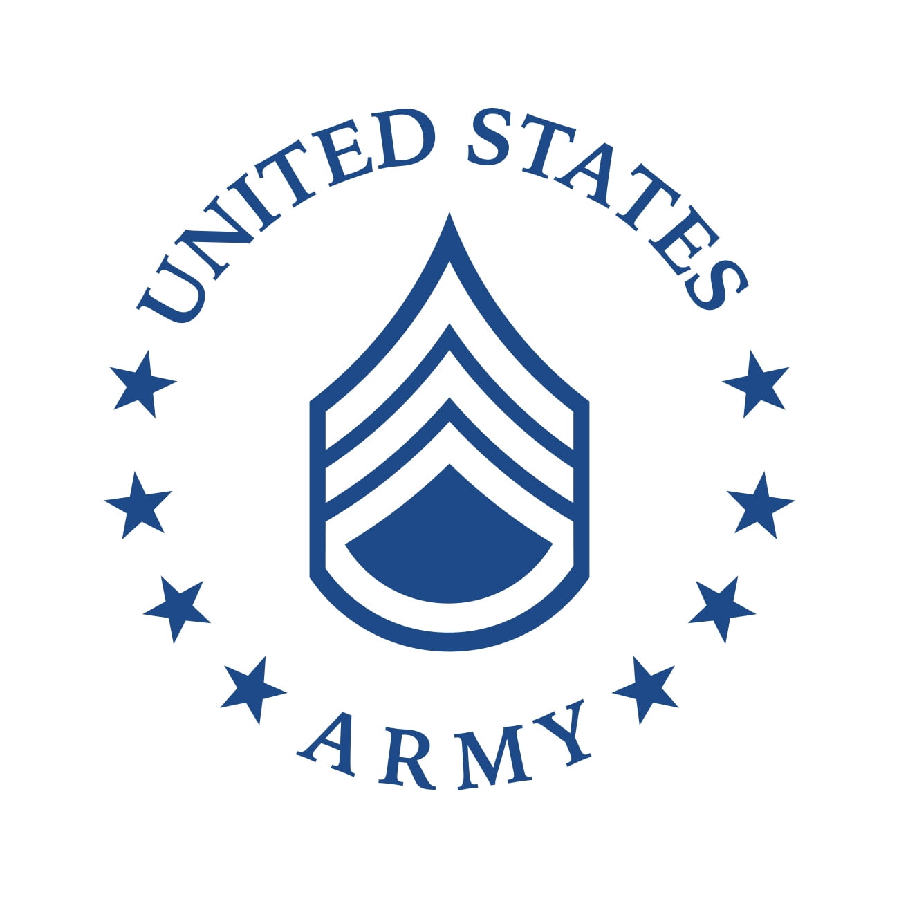 E-6 Staff Sergeant US Army Rank Sticker Decal Die Cut - Self Adhesive Vinyl - Weatherproof ...