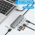 USB C Hub, 6 in 1 HDMI Dongle USB C to Multiport Adapter with 4K HDMI ...