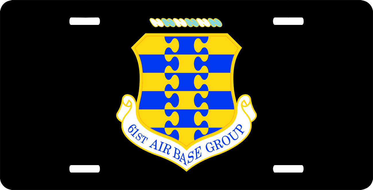 U.S. Air Force 61st Air Base Group License Plate - Walmart.com