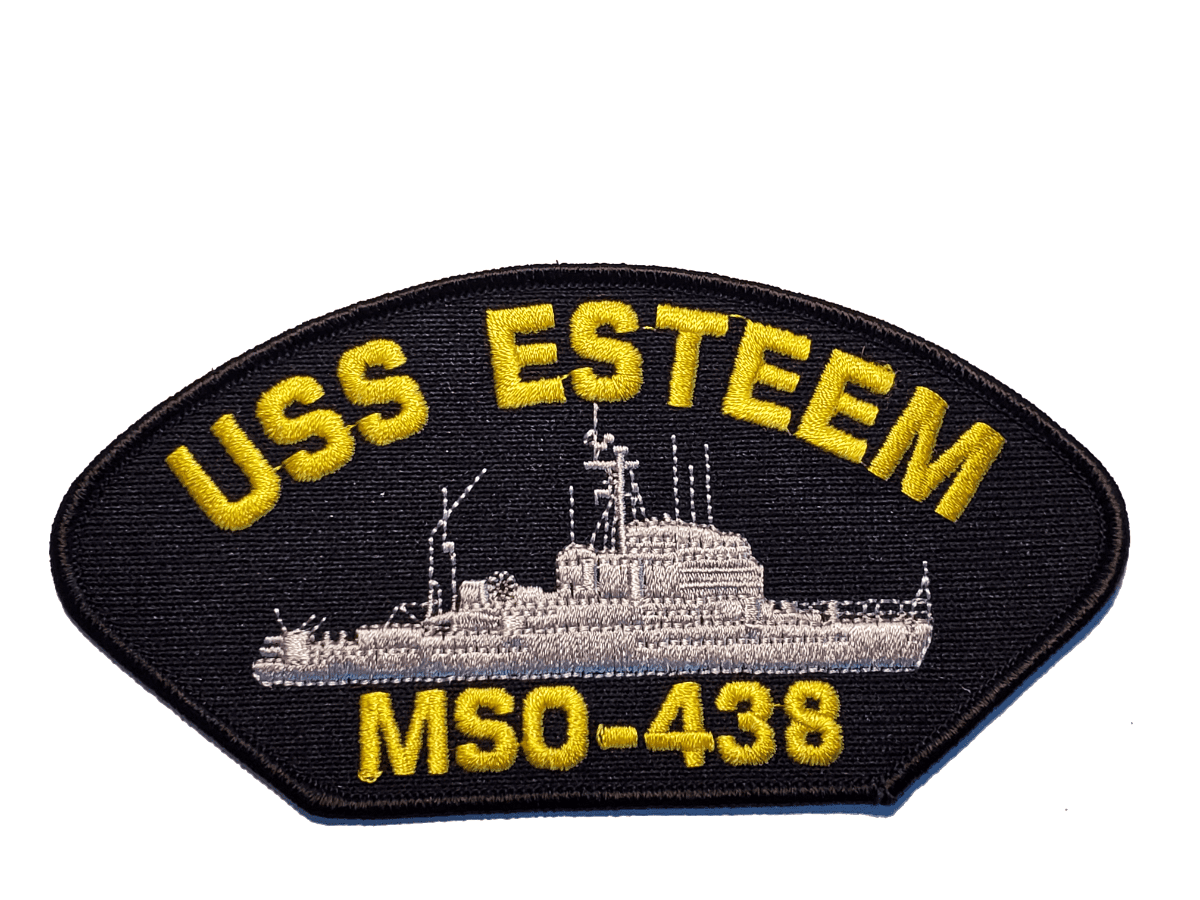 USS Esteem MSO-438 Ship Patch - Great Color - Veteran Owned Business ...
