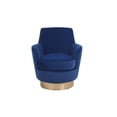 Jopath Velvet 360°Swivel Barrel Chair, Swivel Accent Chairs Armchair ...