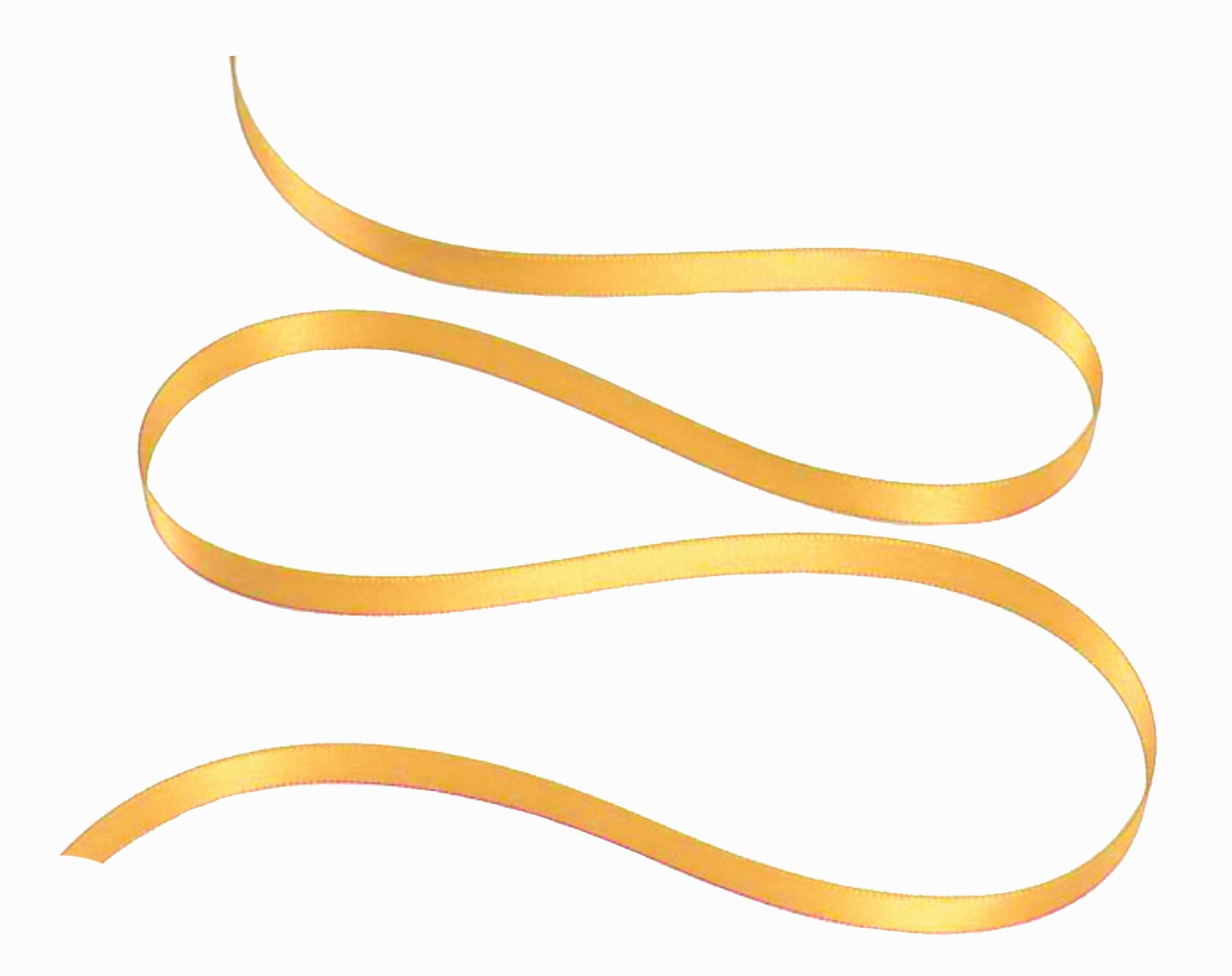 1/8" Double Face Satin Ribbon 100 yards - Harvest Yellow - Walmart.com