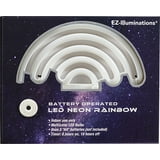 EZ-Illuminations Battery Operated Multicolor LED Neon-Style Rainbow ...