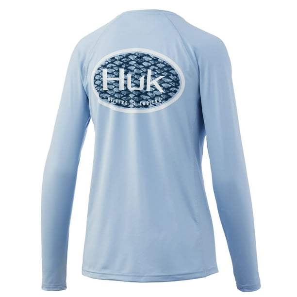 HUK Women's Standard Pursuit Long Sleeve Performance Shirt + Sun ...