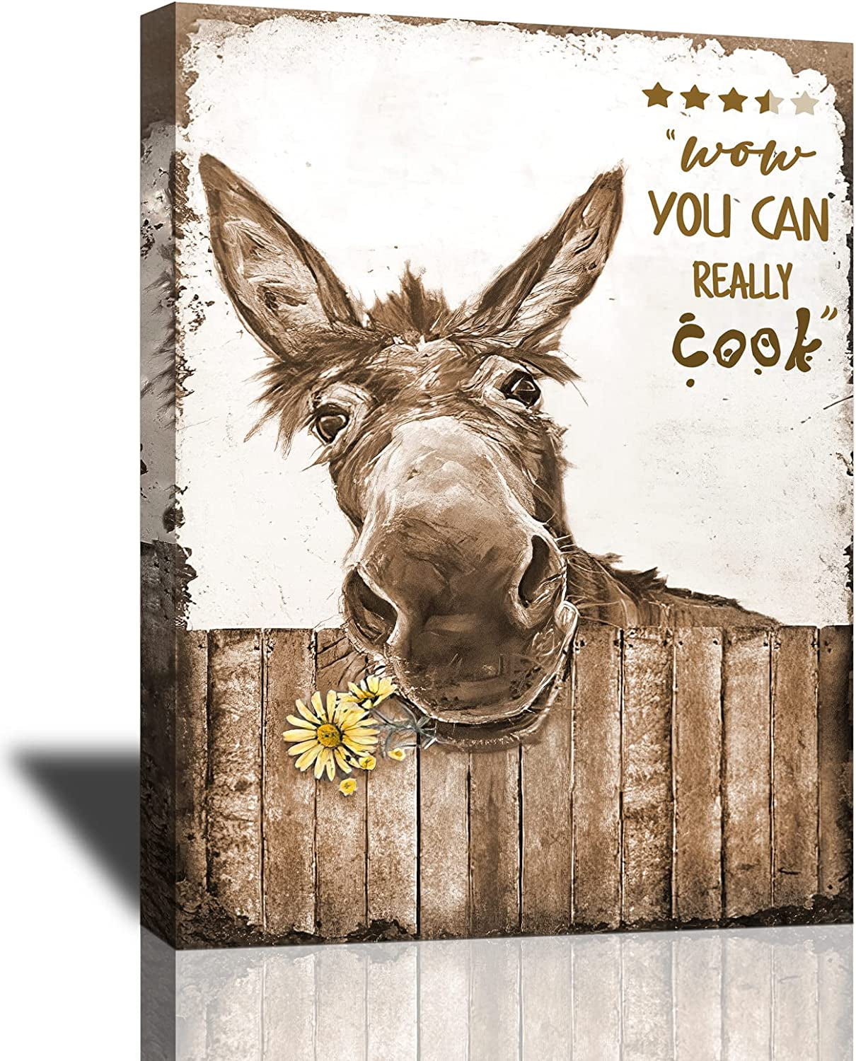 Farmhouse Kitchen Decor Wall Art Funny Kitchen Signs Black and White ...