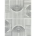 Well Woven Feliz Boho Rainbow Modern Geometric Ivory Black 5'3" x 7 ...