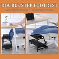 HOMBYS Adjustable Double Step Footrest, High-Density Foam with Sturdy ...