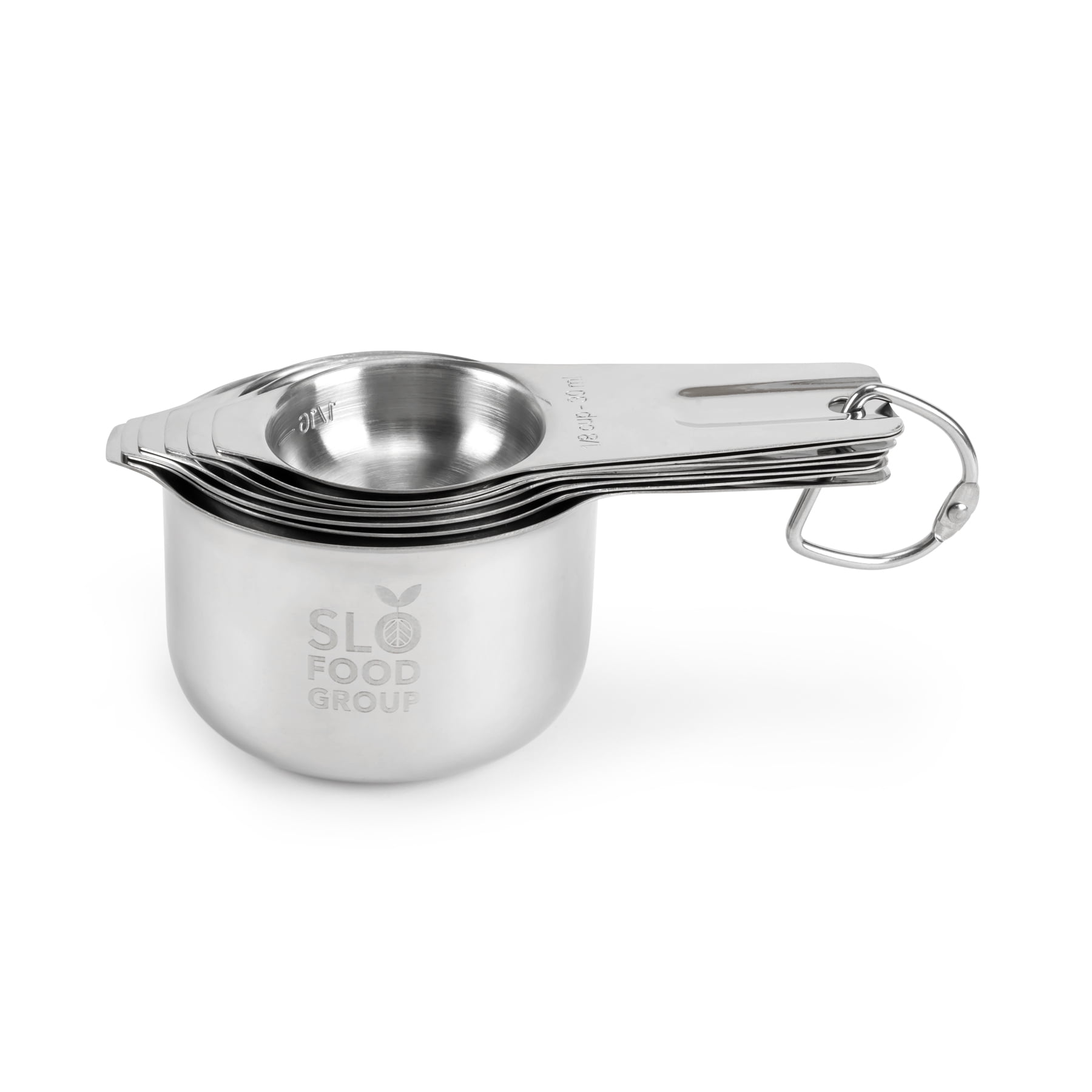 Slofoodgroup Measuring Cup Set 7 Piece Stainless Steel Measuring Cups