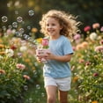 Flower Bouquet Bubble Machine for Everyone, Automatic Bubble Blower ...