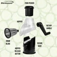 Brentwood Rotary Grater with Handle and Stainless Steel Drum Blades ...