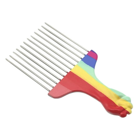 Labymos Barber Metal Afro Comb African American Pick Comb Hair Brush ...