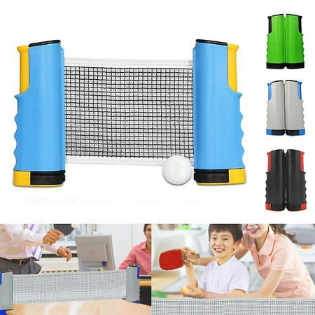Table Tennis Net Retractable Ping Pong Post Net Rack Portable Anywhere ...