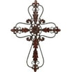 Free Shipping! DecMode Brown Metal Scrollwork and Fleur De Lis Wall ...