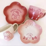 Sanrio Ceramic Hello kitty Joint Coffee Cup Saucer Cute Cartoon Kitty ...