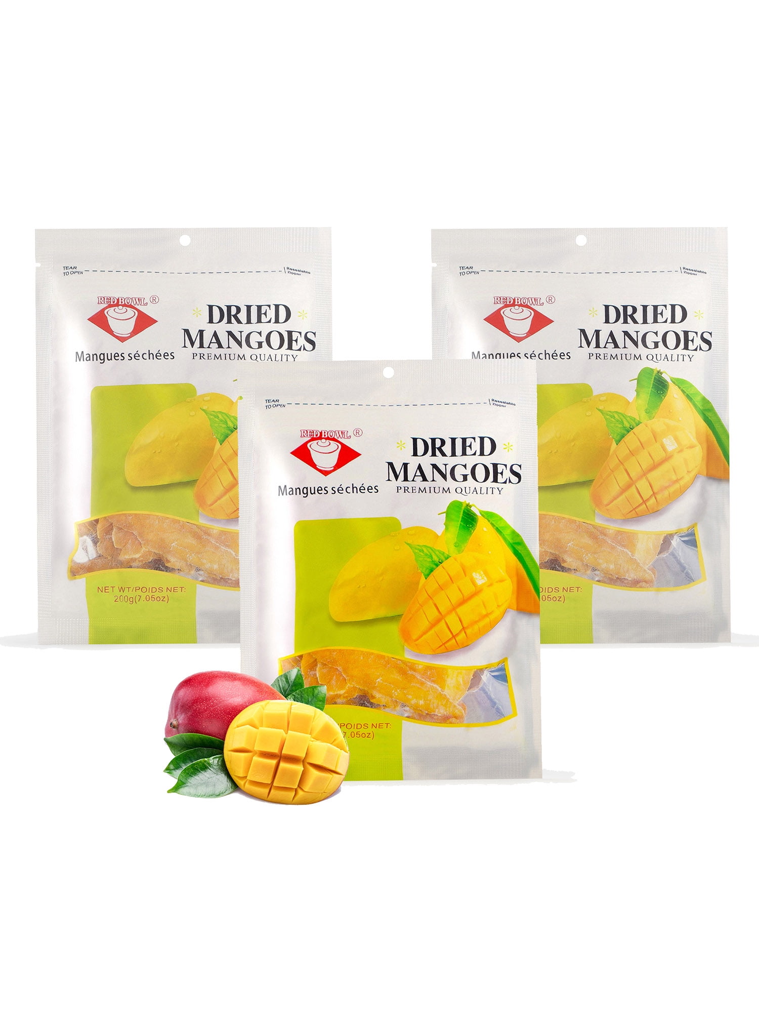 Dried Mango - Dried Fruit Organic Dried Mangoes Sun Dried(3 bags X 7.05 ...