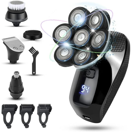 7D Electric Razor for Men, 5 in 1 Head Shavers for Bald Men, Electric ...