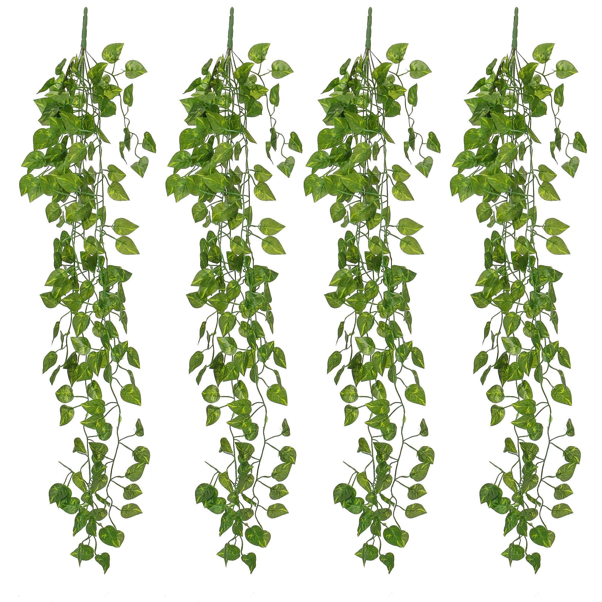 Spencer 4pcs Artificial Hanging Plants Fake Hanging Plants Faux Ivy ...