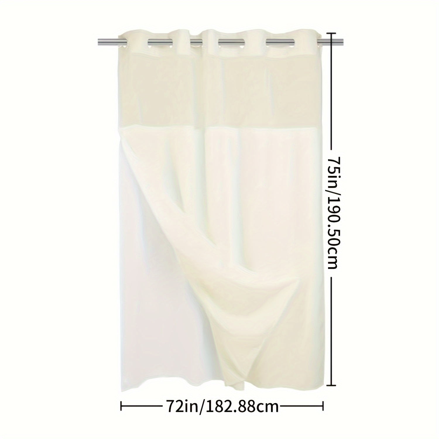 Click here for Pengxiang 1pc Ivory Waffle Double Tier Hookless Sh... prices