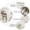 Brown Moose Bathroom Shower Curtains with 12 Hooks Polyester Waterproof ...