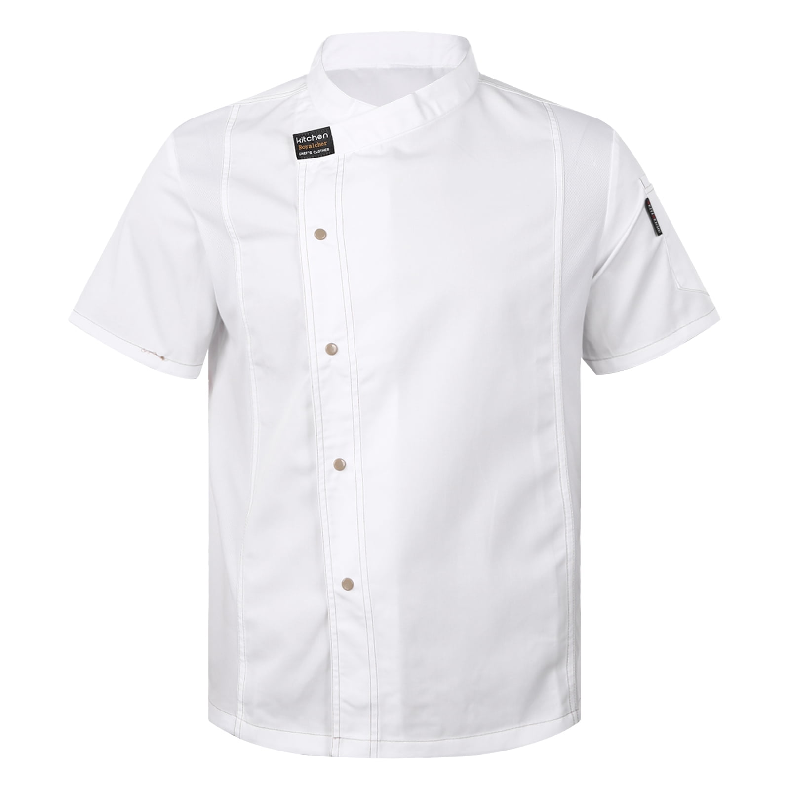 YONGHS Mens Womens Kitchen Work Uniform Chef Coat Cook Jacket ...