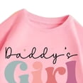 Cheytotty Irls Letter Print Tee, Daddy'S Girl Graphic, Summer Short ...