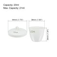 20ml Porcelain Crucible Cup with Lid for Foundry Melting Casting Refining 2 Pack - Walmart.com
