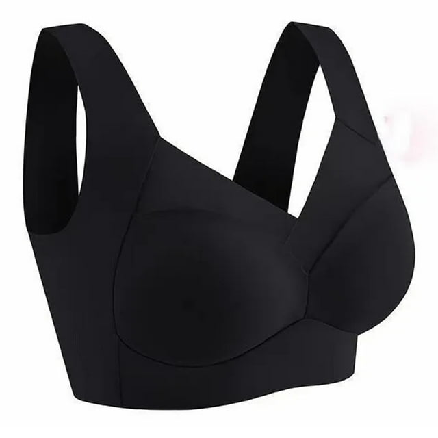 Visland Women Bra Anti-slip Wire-free Plus Size Mid-aged Female ...