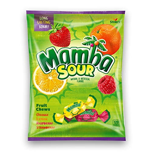 Storck (1) Bag Mamba Sour Long Lasting Fruit Chews Candy Assorted ...