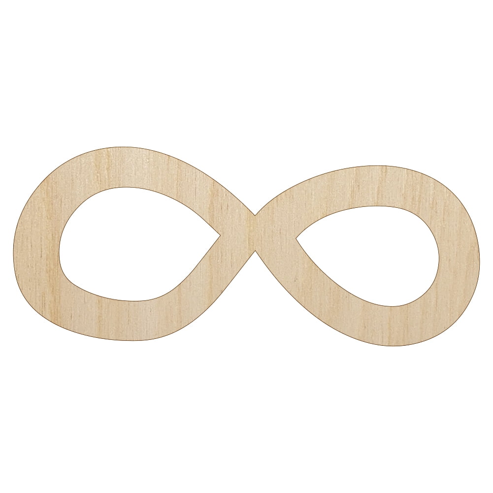 Infiniti Symbol Sketch Solid Wood Shape Unfinished Piece Cutout Craft ...