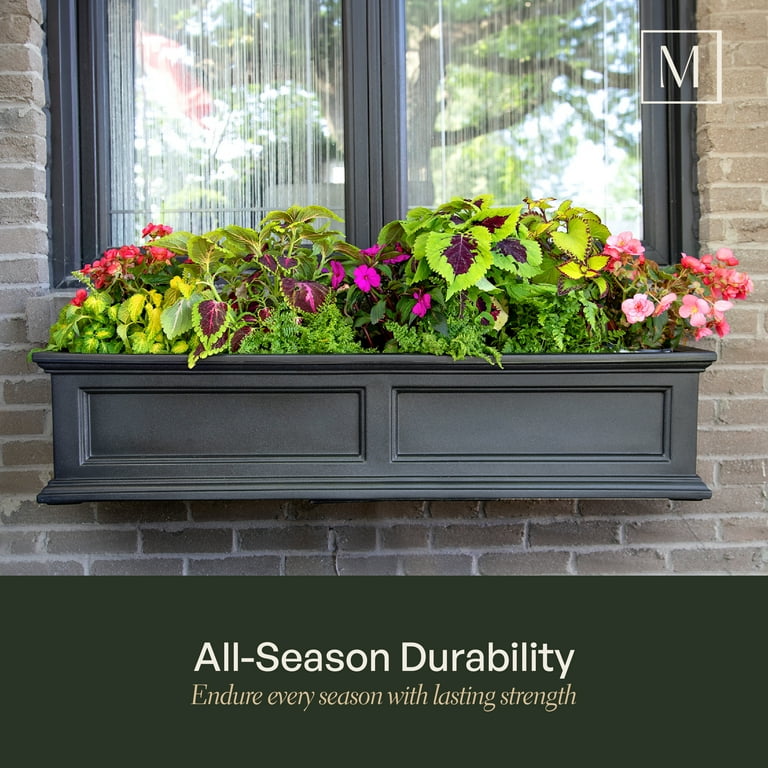 Black Window Sill Planters