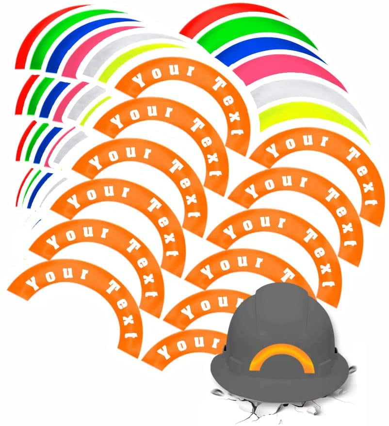 High Visibility Reflective Safety Hard Hat Sticker Customize Logo Hi ...