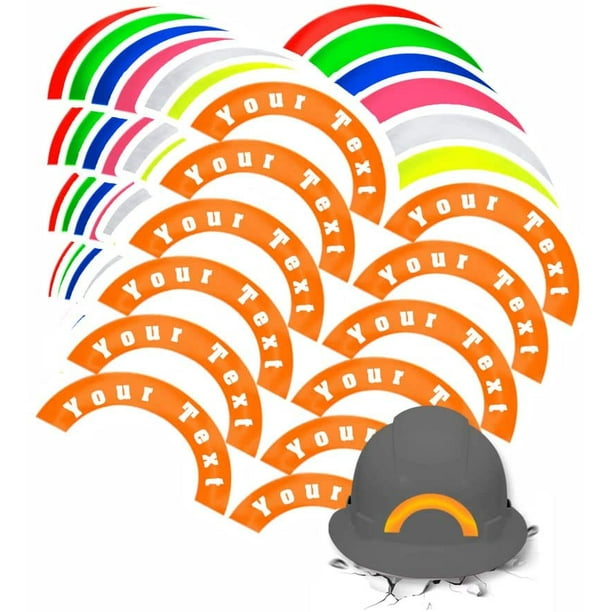 High Visibility Reflective Safety Hard Hat Sticker Customize Logo Hi ...