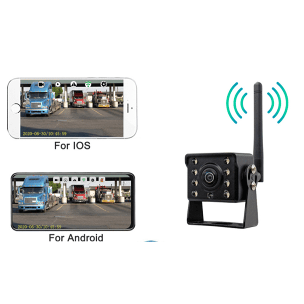Wireless WiFi Truck Bus Trailer Truck RV Reversing Rear View Camera ...