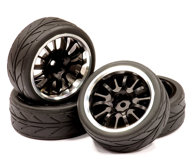 Integy C23821BLACKSILV 14-Spoke Realistic Alloy Wheel/Insert Multi ...
