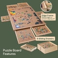 1500 Piece Puzzle Board with Drawers and Cover - Jigsaw Solve Station ...