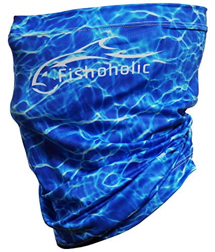 Fishoholic Fishing Face Mask Buff -3 Colors- UPF50+ Fishing Neck Gaiter ...