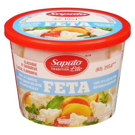 Saputo Light Feta Cheese, 200 g - Walmart.ca