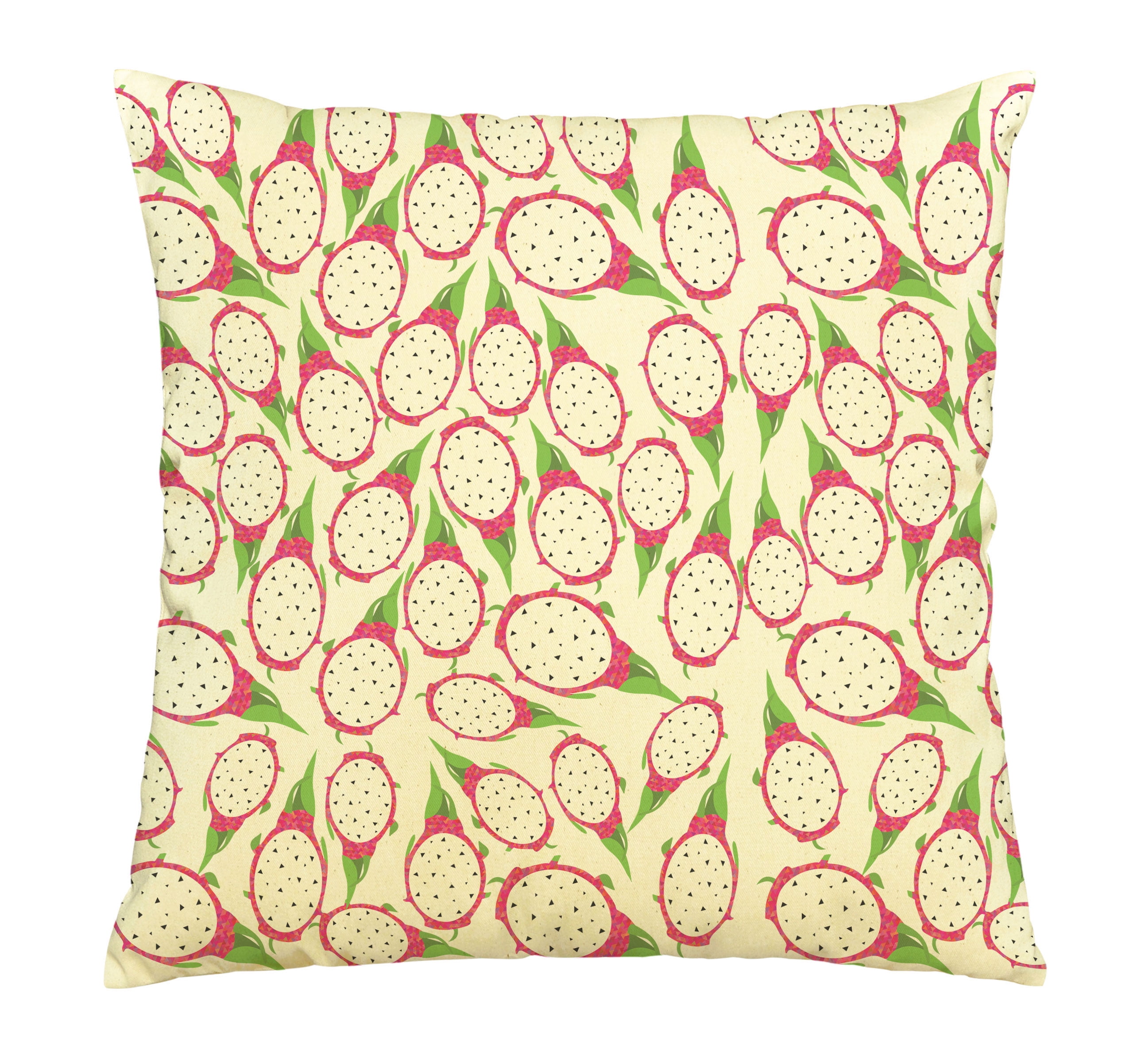 Sliced dragon fruit Printed Cotton Decorative Pillows Cover Cushion ...