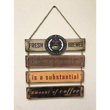 Fresh Brewed Coffee Sign - Walmart.com