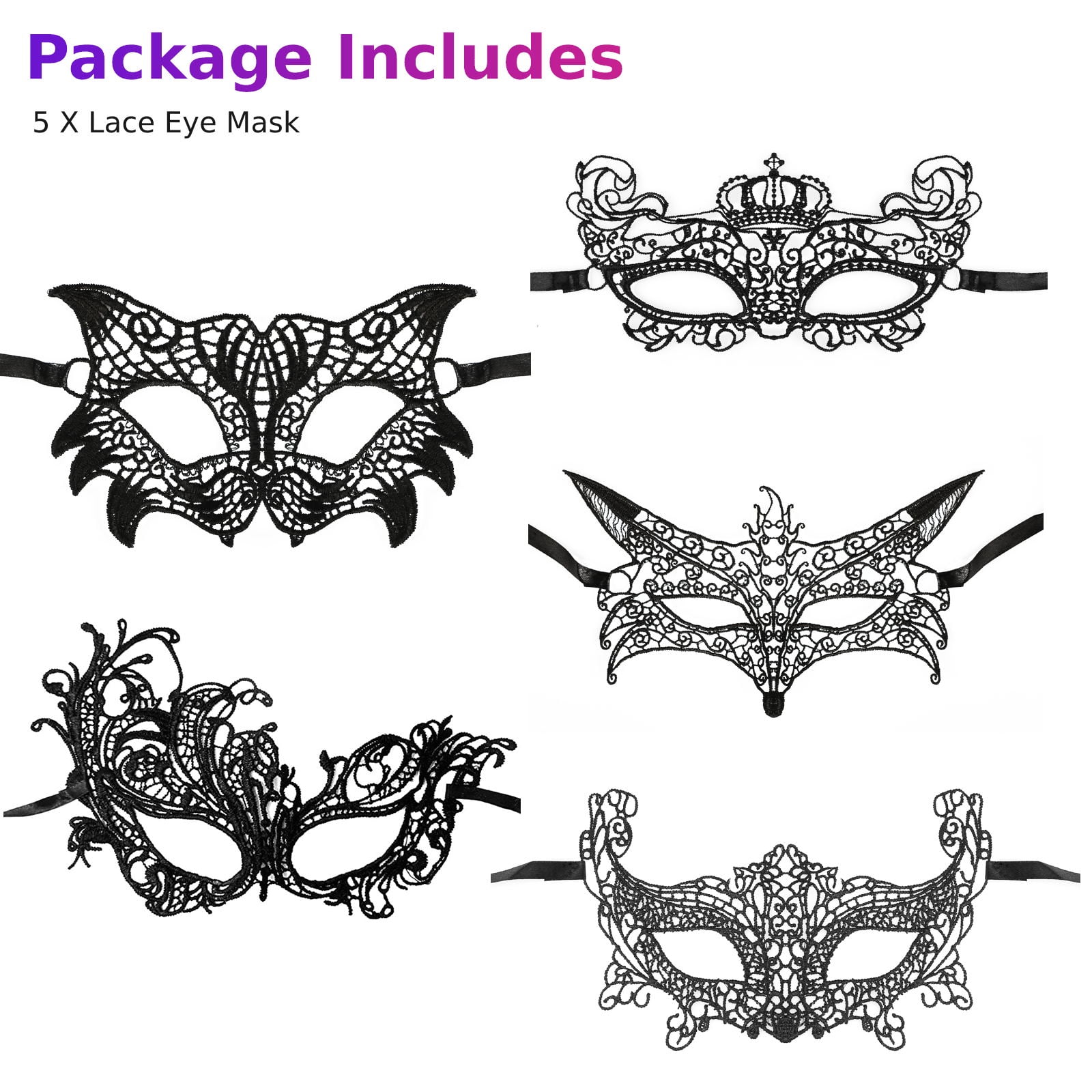 Lace Masquerade Masks Templates
