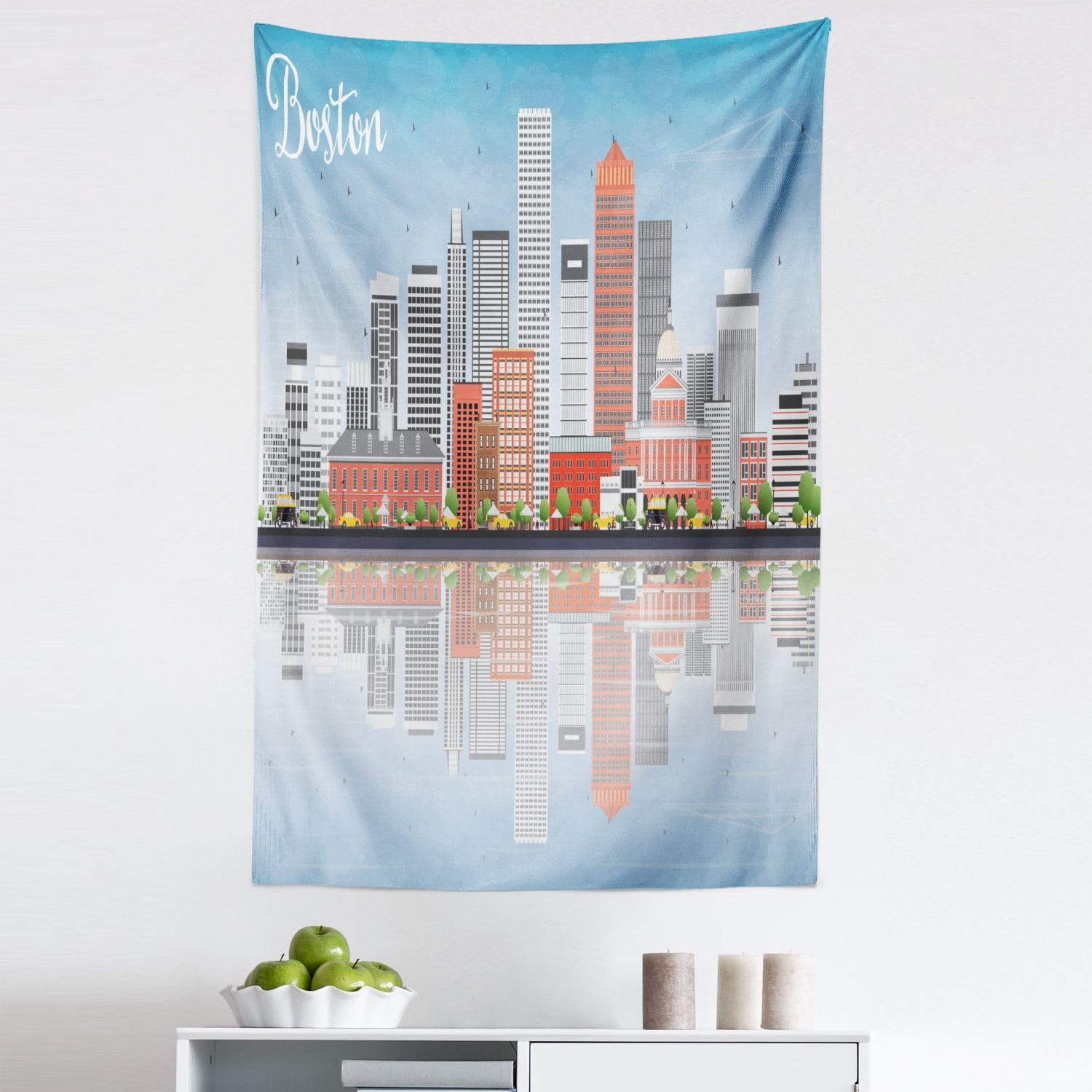Boston Tapestry, Business Travel and Tourism Concept with Modern ...