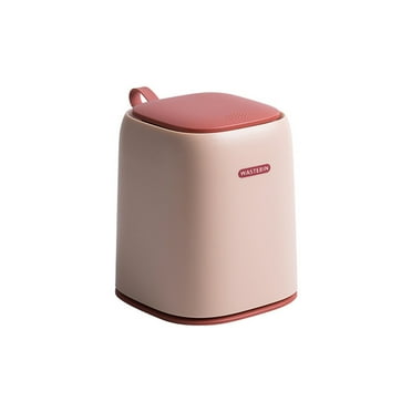 SPRING PARK Cute Mini Desktop Small Waste Bin Basket Trash Can Table ...
